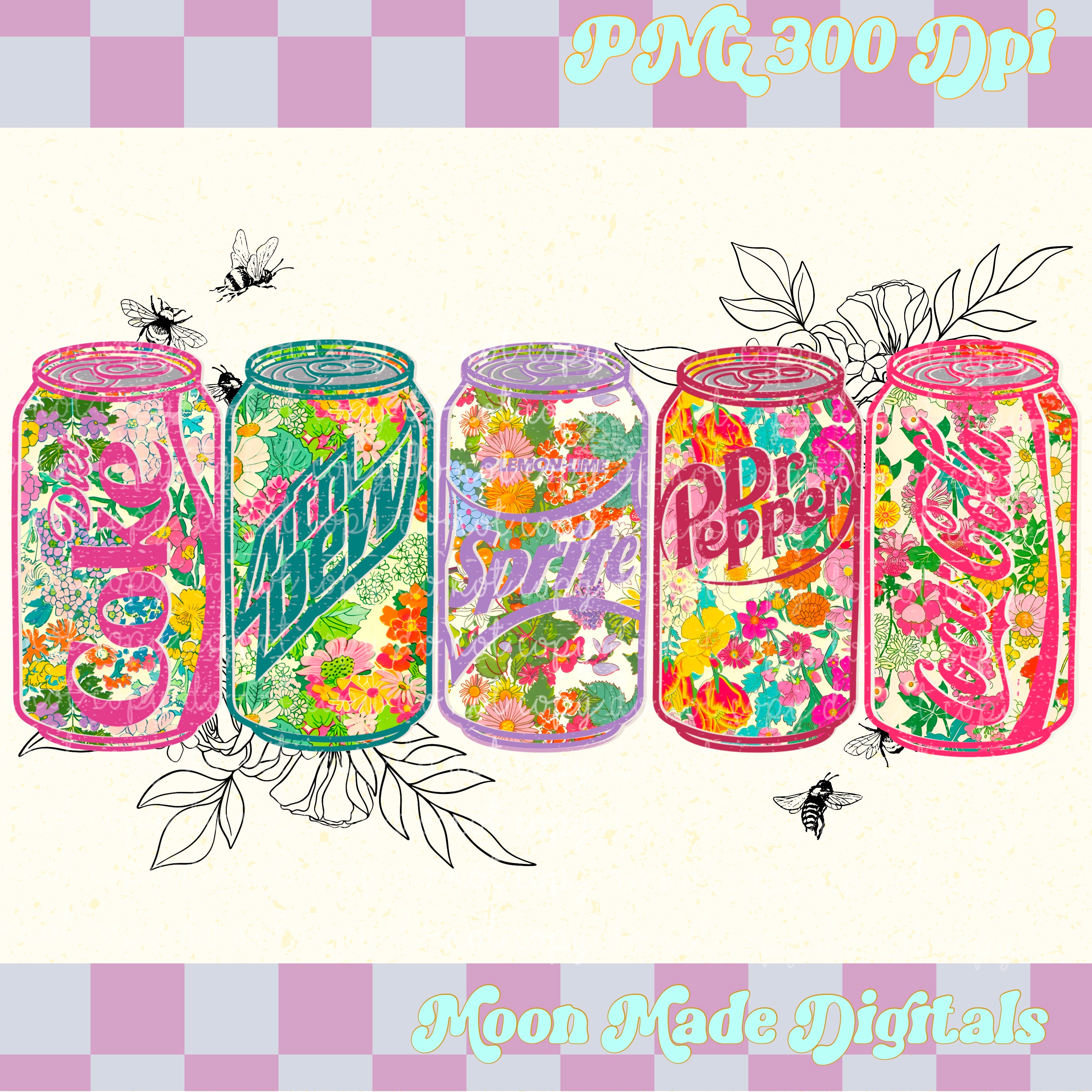 Floral Soadies png – Moon Made Digitals