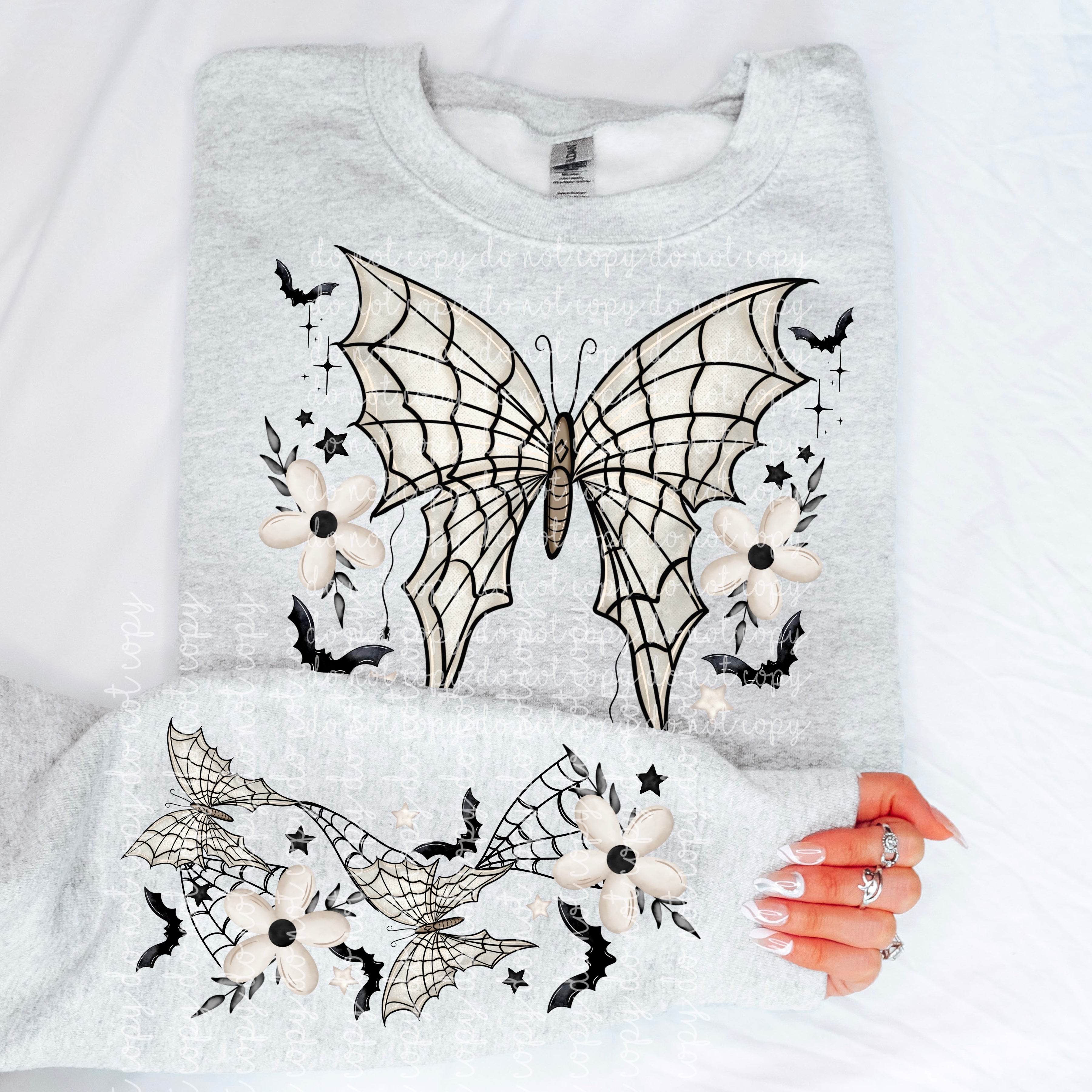 Butterfly Web w/ Sleeves PNG – Moon Made Digitals