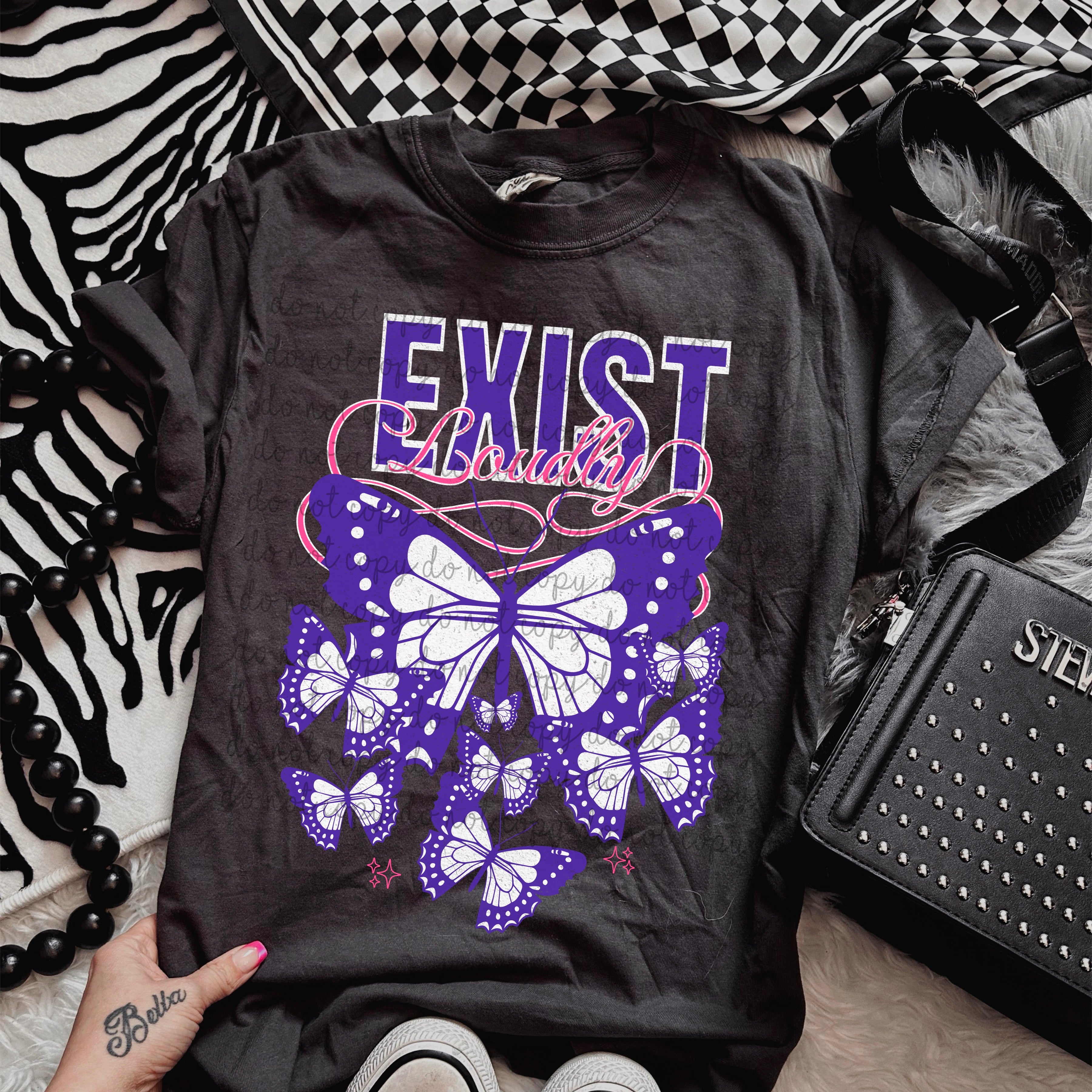 Exist loudly purple png – Moon Made Digitals